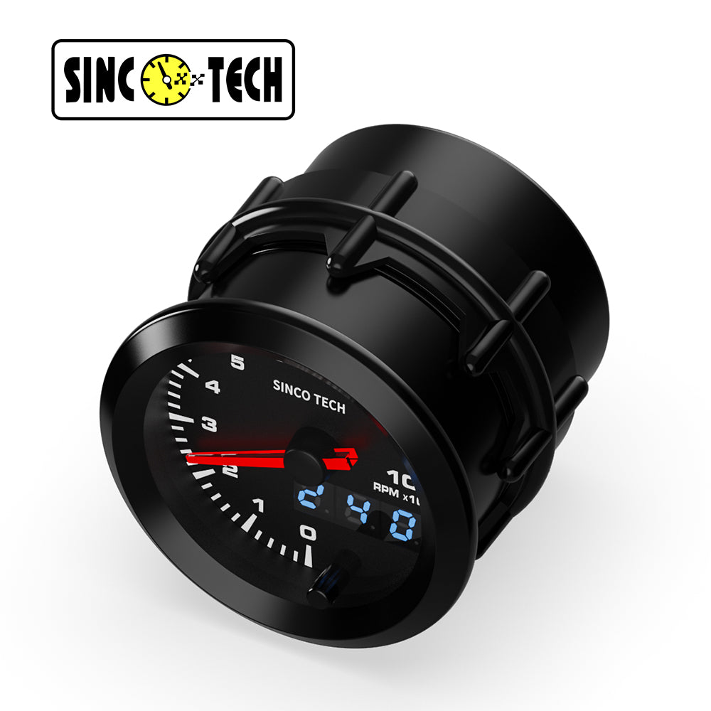 SincoTech 2 inch 7 Colors Pointer With Digital LED Gauges